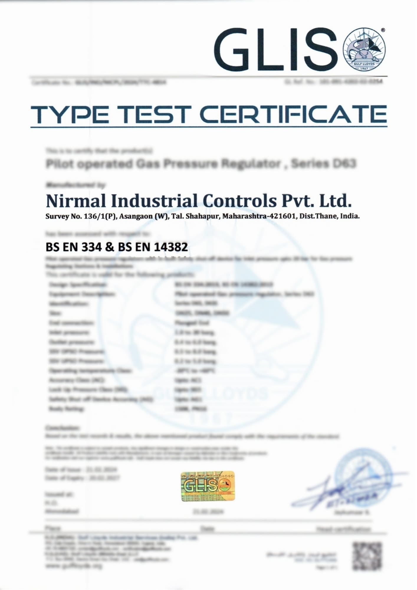 Safety Relief Valve & Gas Pressure Regulator Manufacturer | Nirmal ...